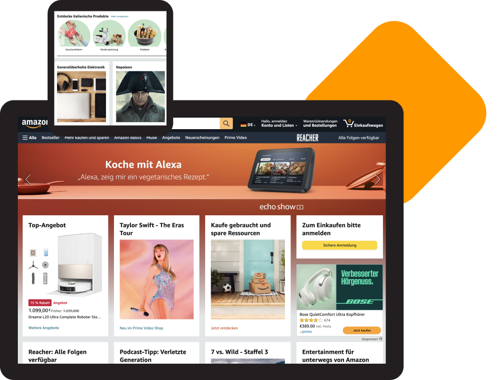 Amazon interface for online shop, ERP & CO.
